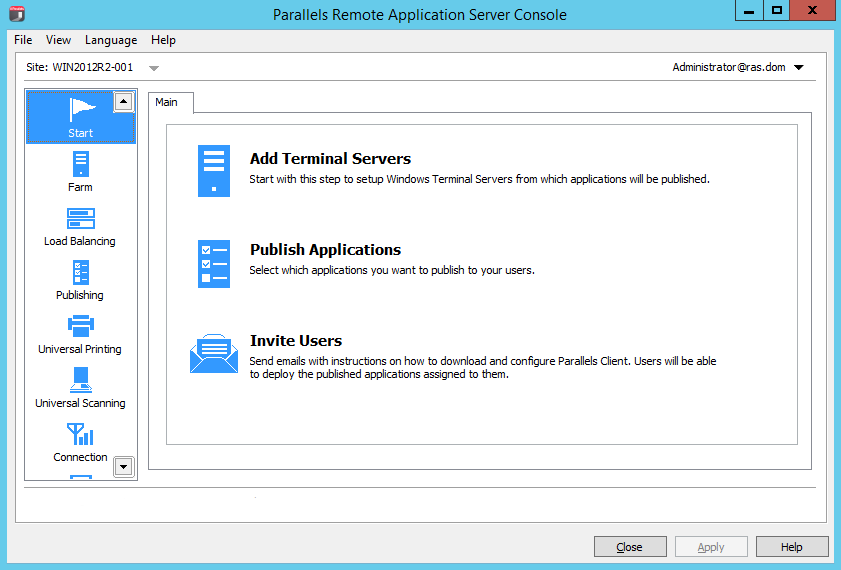 Setting Up a Simple RAS Environment
